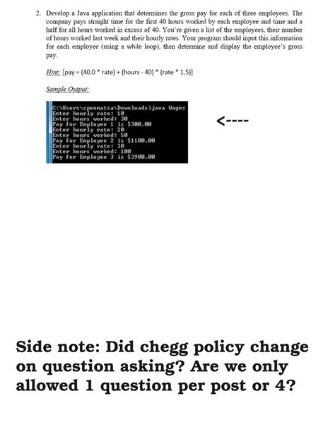 Solved 2 Develop A Java Application That Determines The