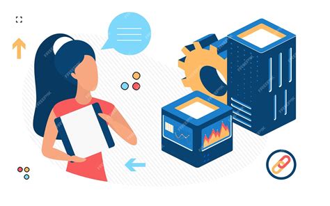 Premium Vector Big Data Analysis Engine Generating Valuable Insights