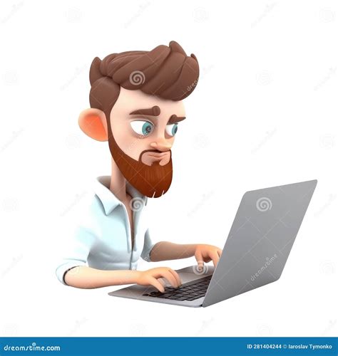 Programmer Cartoon Character 120364819