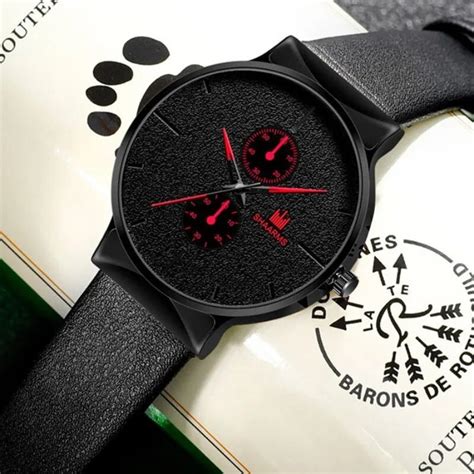 Badu Bg Модни луксозни мъжки часовници с циферблат Мъжки бизнес спортни часовници Изчистени