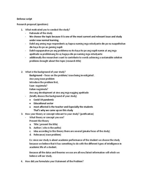 Defense Script Pdf Psychological Concepts Science