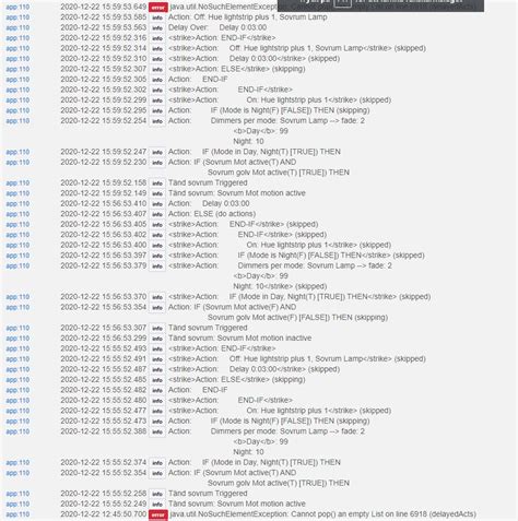 error nosuchelementexception 📐 rule machine® hubitat