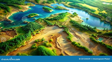 Geographical Information Line Icons Collection Mapping Topography Geospatial Remote Sensing
