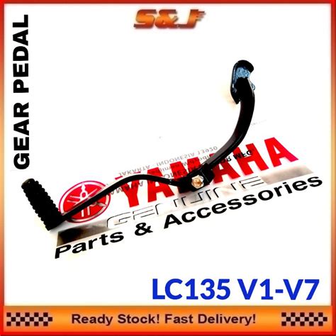 Black Yamaha Lc135 135lc Lc 135 V1 V2 V3 V4 V5 V6 V7 135lc Fi V8 Gear Lever Gear Pedal Black