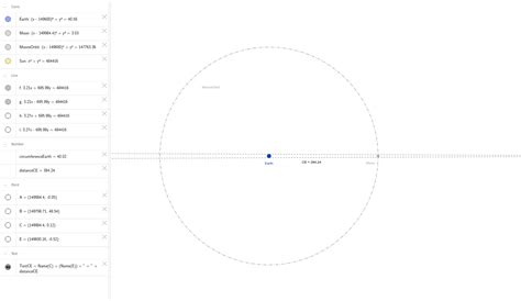 Lunar Eclipse In Scale Geogebra