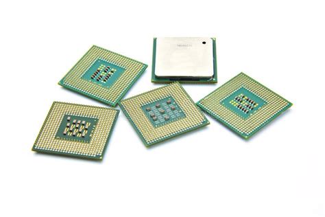 Computer CPU Processor Chip Stock Photo Image Of Board Tech