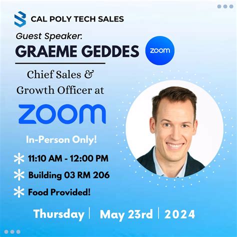 Cal Poly Tech Sales On Linkedin Hey Cal Poly Tech Sales Our Eighth Meeting Of The Quarter Is