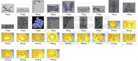 Kit 120 Reliefs 3d Stl For Cnc Machining Router Artcam Vectric Aspire 085 Cnc Router Design