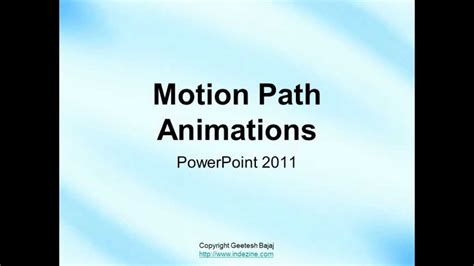 Motion Path Animations In Powerpoint 2011 For Mac Youtube