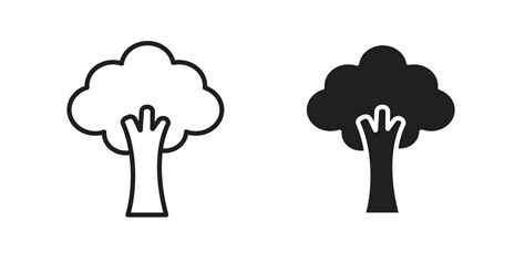 Tree Vecor Icon Set Vector Art At Vecteezy