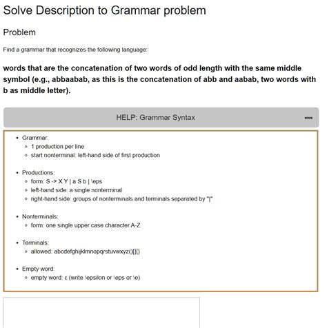 find a grammar that recognizes the following language words that are the concatenation of two