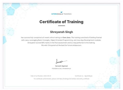 Shreyansh Singh On Linkedin Internshalainternship Corejava Continuouslearning