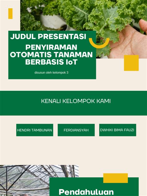 Penyiraman Otomatis Tanaman Berbasis Iot Pdf