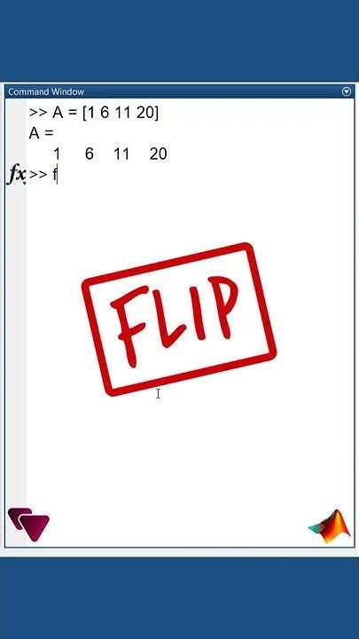 Flip Order Of Elements In Matlab Shorts Youtube