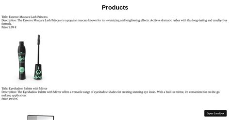 Json Example 1 Codesandbox