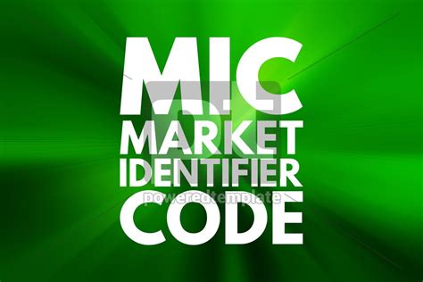 Mic Market Identifier Code Acronym Business Concept Backgroun正版照片75916