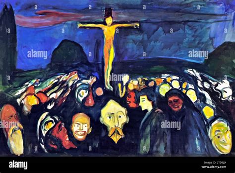 Golgotha Edvard Munch Stock Vector Images Alamy