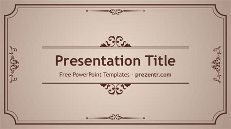 Đồ Hoạ 3d Old Fashioned Powerpoint Background Miễn Phí Cho Bài Thuyết Trình Của Bạn