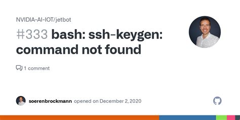 Bash Ssh Keygen Command Not Found · Issue 333 · Nvidia Ai Iotjetbot