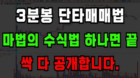 이걸 기적이라 하는가 단타매매의 마법 신호가 뜬다 Youtube