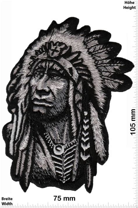 Indianer Patches Back Patch Patch Sleutelhangers Stickers Giga Grootste Patch