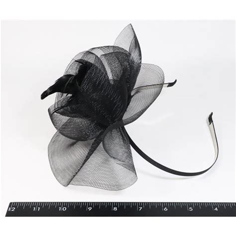 New Black Fascinator Hair Band Feather Cocktail
