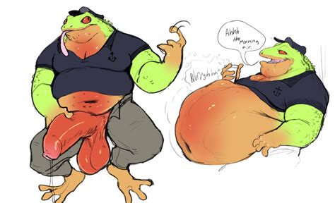 Rule 34 Amphibian Anthro Azathura Balls Belly Belly Button Big Balls
