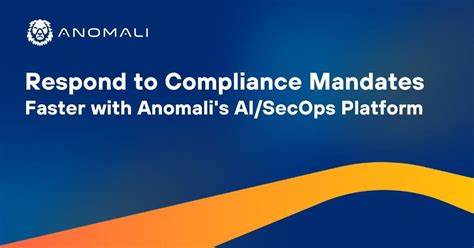 Anomalis Secops Platform For Compliance Mark Banks Posted On The Topic Linkedin