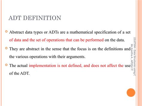 Introduction To Data Structures Abstract Data Types Classification Of Data Structures