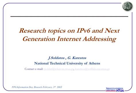 Ppt Research Topics On Ipv6 And Next Generation Internet Addressing Powerpoint Presentation
