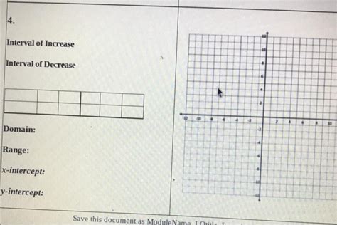 4 Interval Of Increase Interval Of Decrease