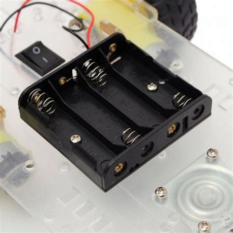 Base Robot Chassis Wheels Motors Battery Holder