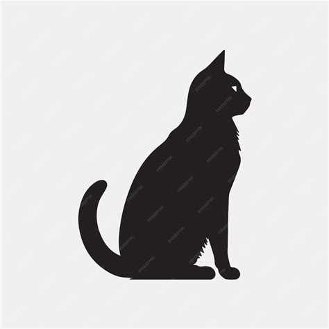 Premium Vector Silhouette Cat Profile Vector Illustration