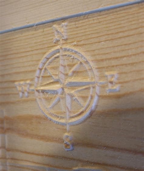 3d Compass Rose Stl File For Cnc Router Etsy