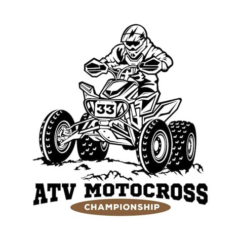 Atv Racing Extreme Vector Illustration Design Premium Ai Generated Vector