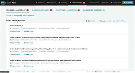 Failed Message Monitoring • Servicepulse • Particular Docs