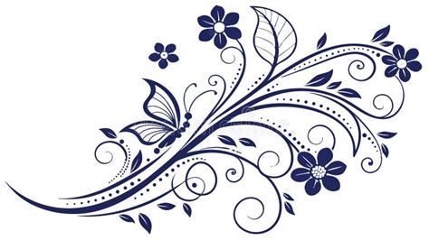 Decorative Floral Butterfly Elegant Design Vector Vector Design Generative Ai Stock Vector