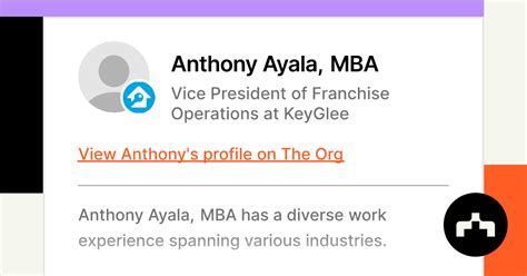 Anthony Ayala Mba Vice President Of Franchise Operations At Keyglee The Org