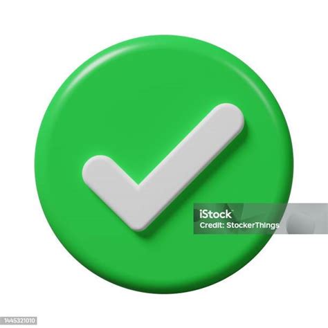 녹색 체크 표시 정확한 흰색 배경에 격리 된 원 아이콘의 표시처럼 승인 통과 허가 체크리스트 투표 투표 비즈니스 계약 연락처 기호 개념에 대한 서명 확인 3d 렌더링 확인