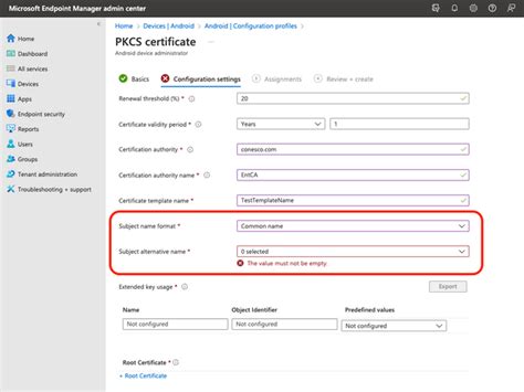Deploying Pkcs Device Certificate On Android Device Administrator Enrolled Devices Rintune