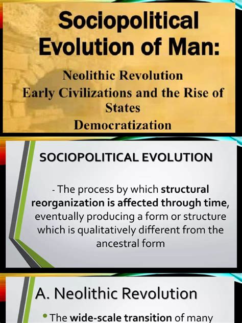 Sociopolitical Evolution Of Man Neolithic Pdf