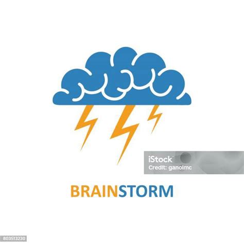 두뇌 브레인 스토밍 아이디어 창의력 로고 및 아이콘 벡터 건강관리와 의술에 대한 스톡 벡터 아트 및 기타 이미지 건강관리와
