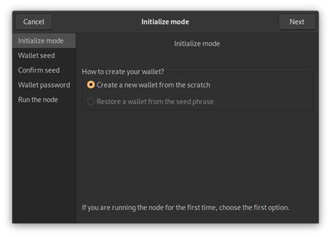Guiflutter Initializing The Node Wizard · Issue 421 · Pactus Projectpactus · Github