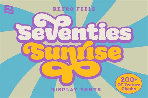 Seventies Sunrise Font Fontpath