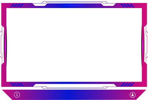 Live Streaming Overlay Decoration With Girly Pink And Blue Color Shade Online Gaming Screen