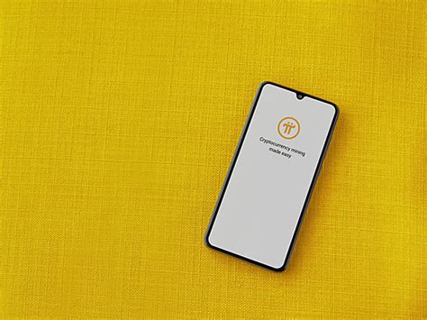 Launch Screen Of Pi Network App Featuring Logo Displayed On Black Background Photo And Picture