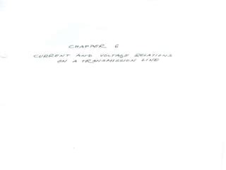 Current And Voltage Relation On A Transmission LIne PPT