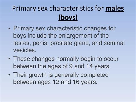 Primary And Secondary Characteristics Of Puberty Ppt Download