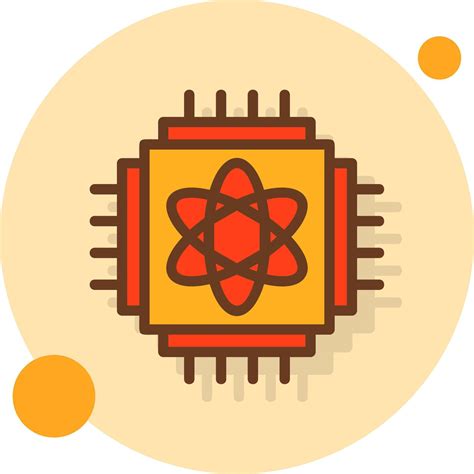 Quantum Computing Filled Shadow Circle Icon 39492674 Vector Art At Vecteezy