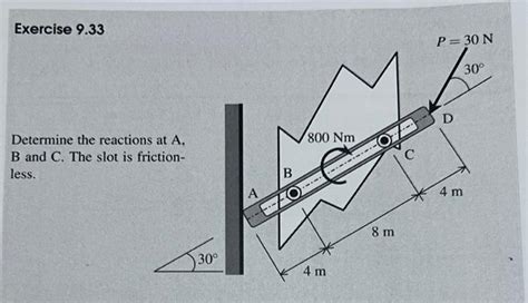 Exercise 9 33 Determine The Reactions B And C The